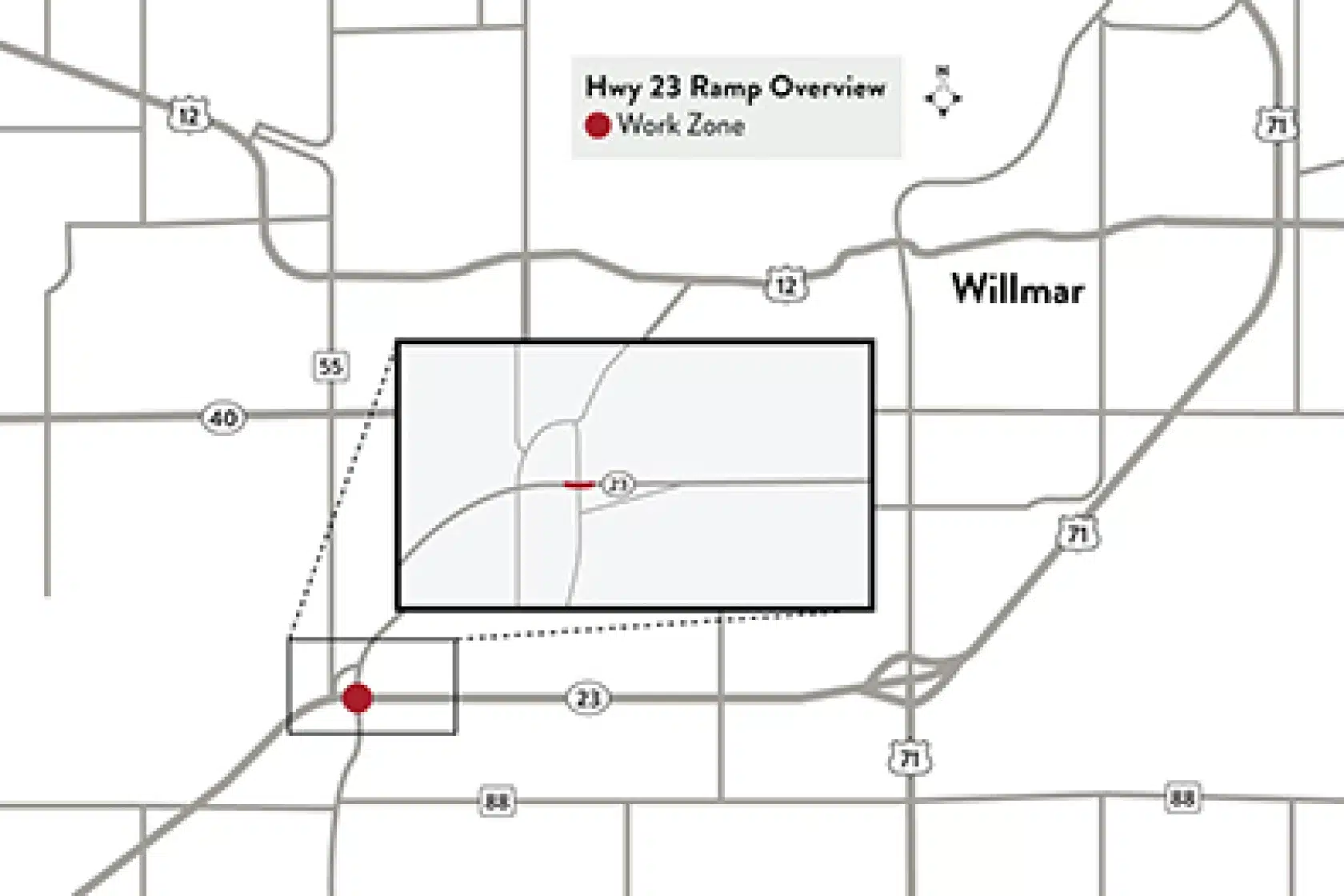West Central Tribune Reports, "Ramp projects at Minnesota Highway 23 ...